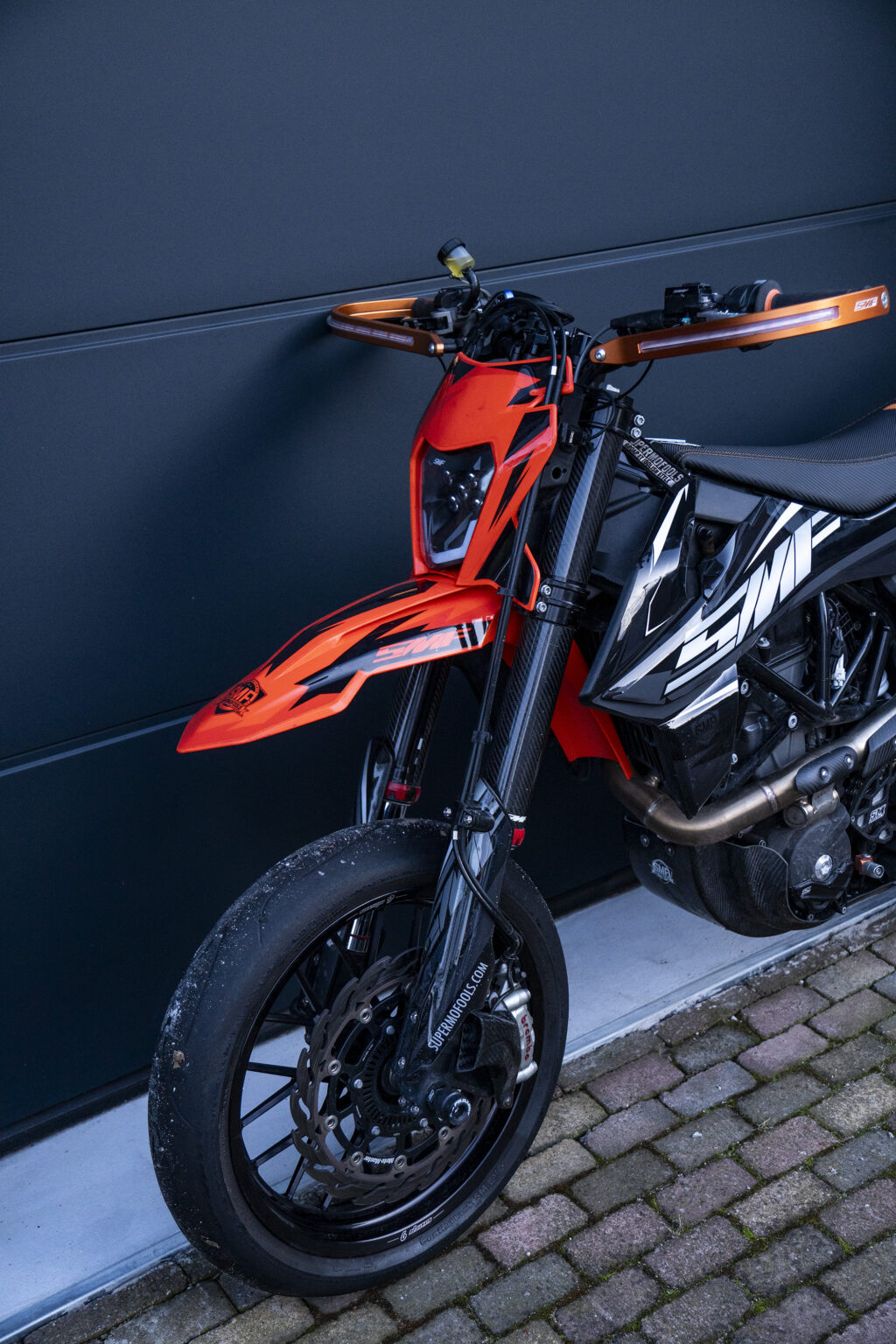 Supermoto handguards with integrated indicators - Supermofools