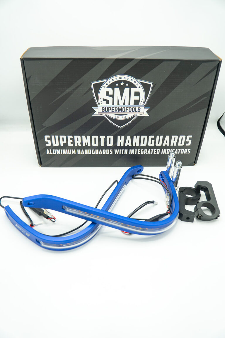 Supermoto handguards with integrated indicators - Supermofools