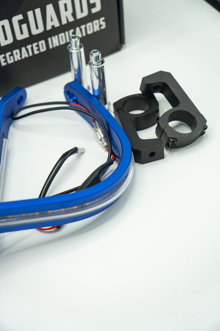 Supermoto handguards with integrated indicators - Supermofools